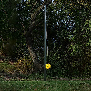 STERLING Sunnywood Sports Premium Tetherball Set for Outdoor Backyard with Ball, Rope and Pole 10-1/2' Height
