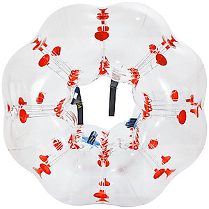 Happybuy Inflatable Bumper Ball 4 FT / 1.2M Diameter, Bubble Soccer, Blow It Up in 5 Min, Inflatable Zorb Ball for Adults or Children