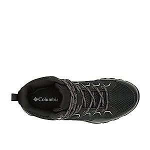 Columbia Men's Granite Trail Mid Waterproof, Black/Titanium Grey Steel, 10