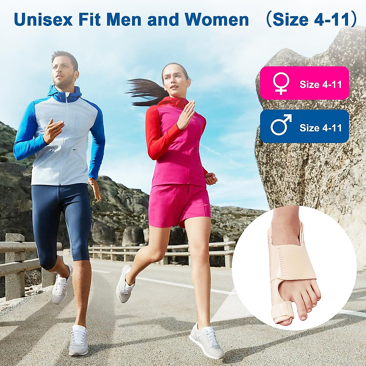 Bunion Corrector for Women Big Toe, Bunion Relief, 8pcs Toe Separators for Overlapping Toes Women, Toe Spacers For Feet Men, Bunion Splint w Pad, Hallux Valgus Toe Straighteners,Fix Bunions No Surgery