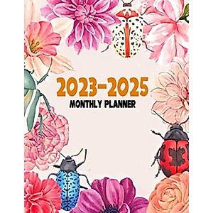 Monthly Planner 23-25: 3-Year Monthly Planner calendar For The Years 2023,2024,2025 - January 2023 up to December 2025 - 8.5" by 11" inches - Makes a Perfect New Year, Thanks-Giving, Christmas gift