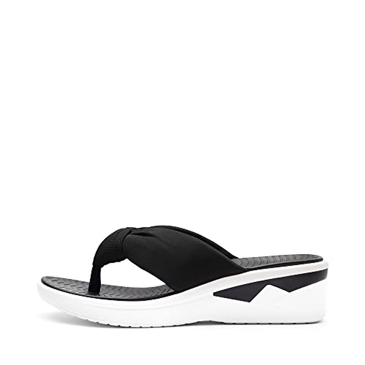 DREAM PAIRS Women Black Platform Flip Flops for Women Soft Thong Sandals Summer Casual Lightweight Comfortable Flat Slippers Walking Shopping Gathering Vacation Shoes Size 8 SDFF2330W