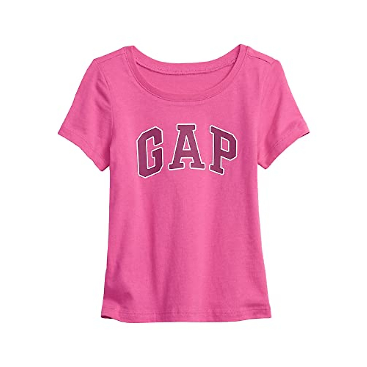 GAP Baby Girls Short Sleeve Logo T-Shirt T Shirt, Devi Pink, 12-18 Months US