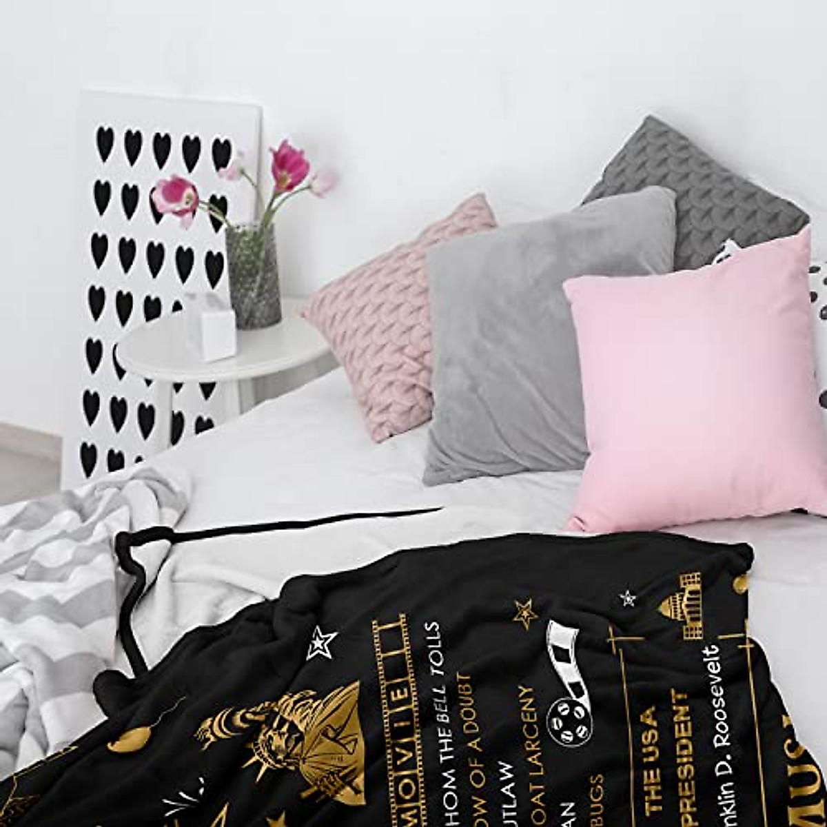 Neuturs 80th Birthday Gifts for Women Men Blanket, Happy 80th Birthday Decorations for Women Men, Best 80th Birthday Gifts for 80 Year Old Woman, 1943 80 Year Old Birthday Gifts Throw Blanket 50"x60"