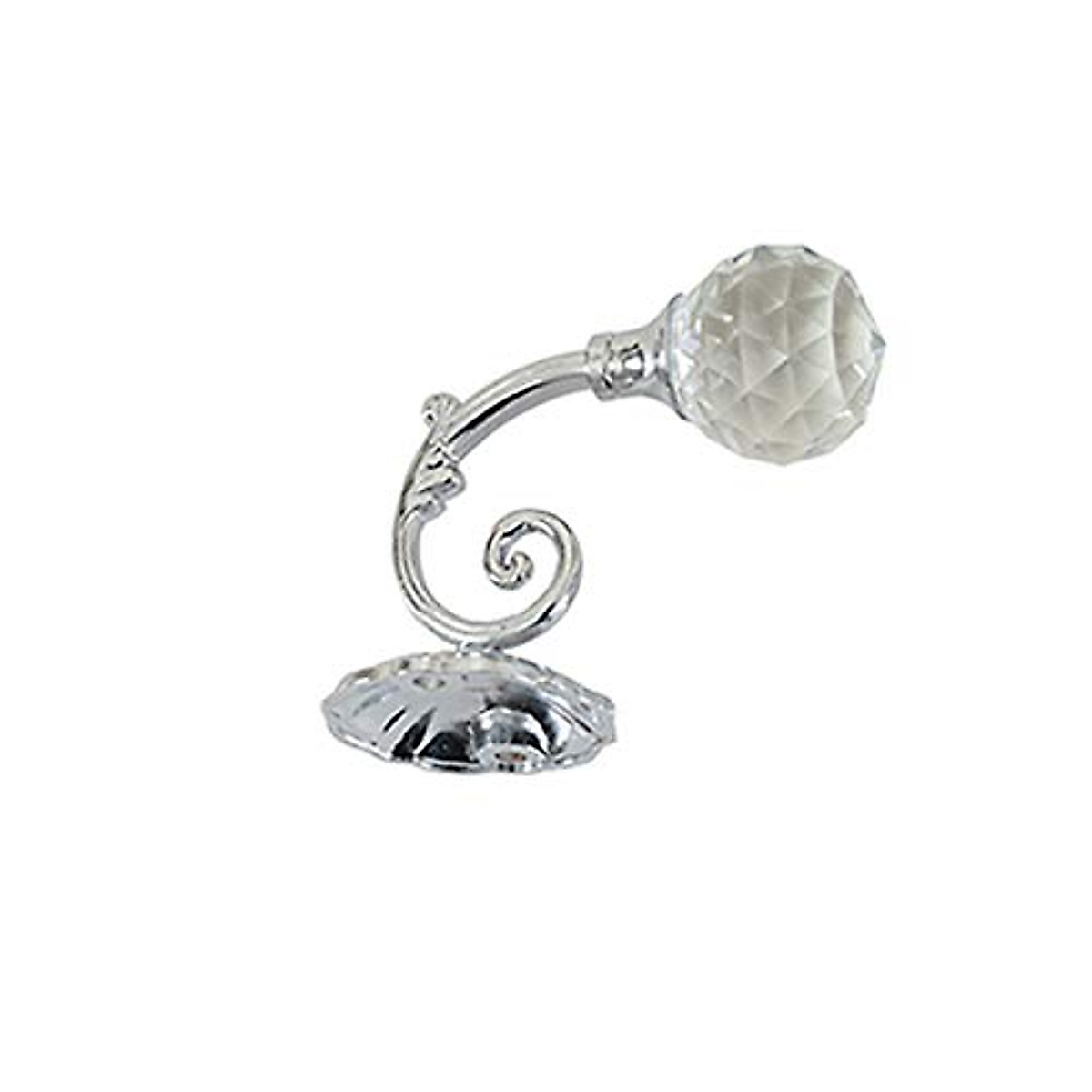 VOSAREA Pack of 2 Vintage Crystal Rose Pattern Wall Curtain Hook Coat Hat Handbags Towel Single Hook Wall Mount Hanger