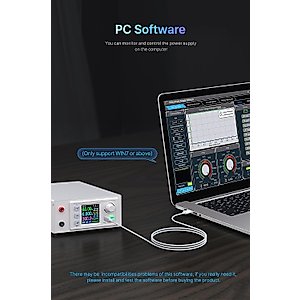 Digital Control RK6006-C 60V 6A 4 Digit Adjustable AC to DC Lab Bench Power Supply Regulator 360W