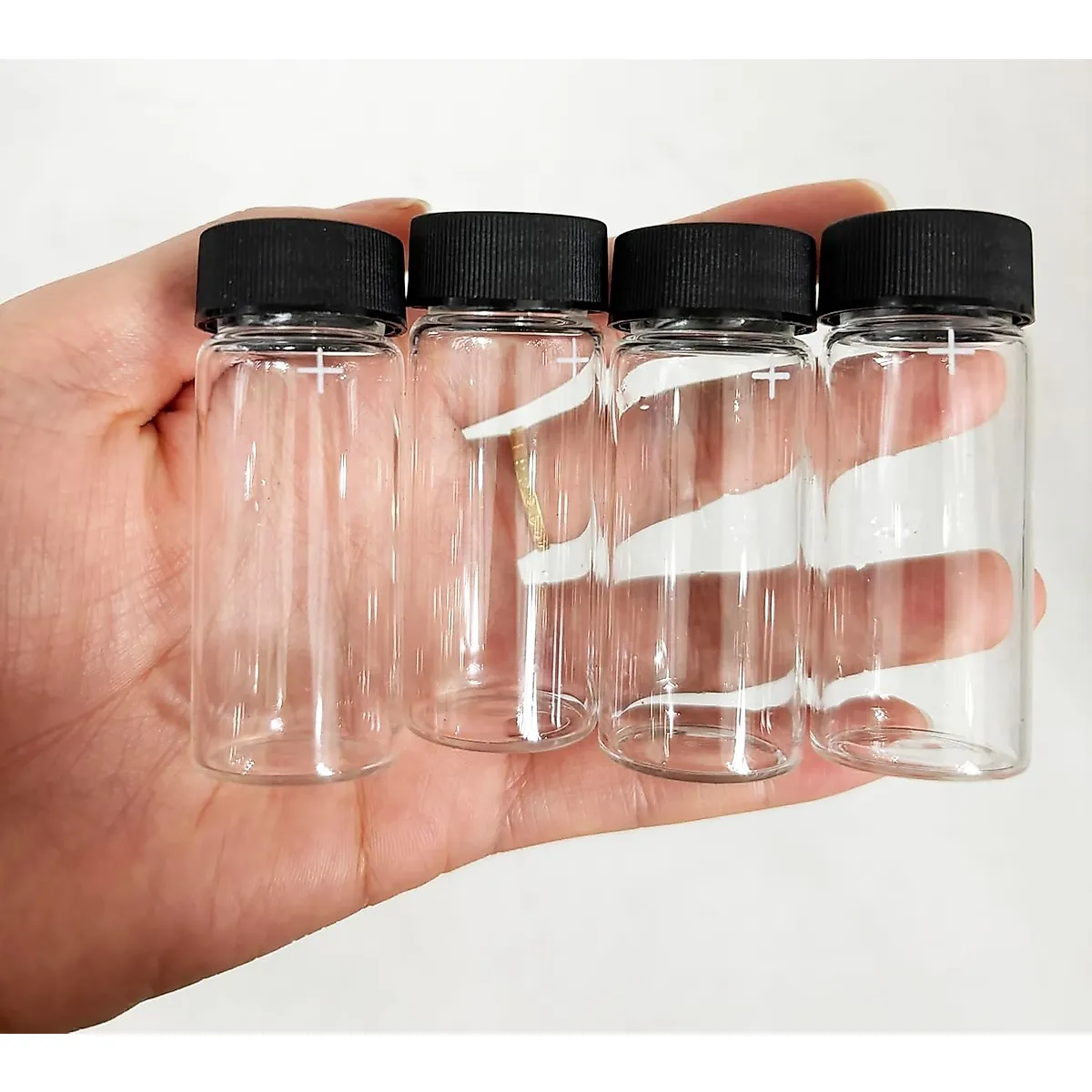 YFYIQI Sample Bottles SGZ-B Series Turbidity Meter Turbidimeter Solution Standard Bottles with 4 Empty 25 * 60mm Glass Sample Bottles