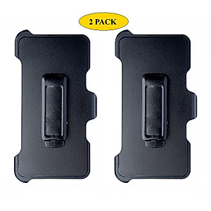 AlphaCell Holster Belt Clip Replacement Compatible with OtterBox Defender Series Case for Apple iPhone SE 2020 (2nd gen), iPhone 8, iPhone 7, iPhone 6s, iPhone 6 (4.7" ONLY) - 2 Pack