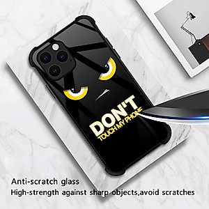 CARLOCA Compatible with iPhone 13 Mini Case,Angry Dont Touch My Phone Pattern Design for Girl Boy Shockproof Anti-Scratch Case for iPhone 13 Mini