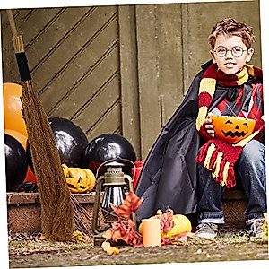 2 Pcs Halloween Broom Halloween Witch Broom Props Housekeeping Cleaning Tool Retractable Broom Portable Kids Halloween Costume Halloween Witch Besom Party Supplies Child Aldult