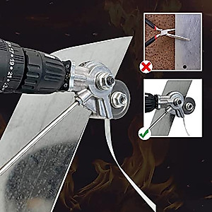 Metal Nibbler Drill Attachment, Electric Drill Plate Cutter, DIY Metal Drill Attachment, Safe and Durable Drill Accessory for Metal Cutting