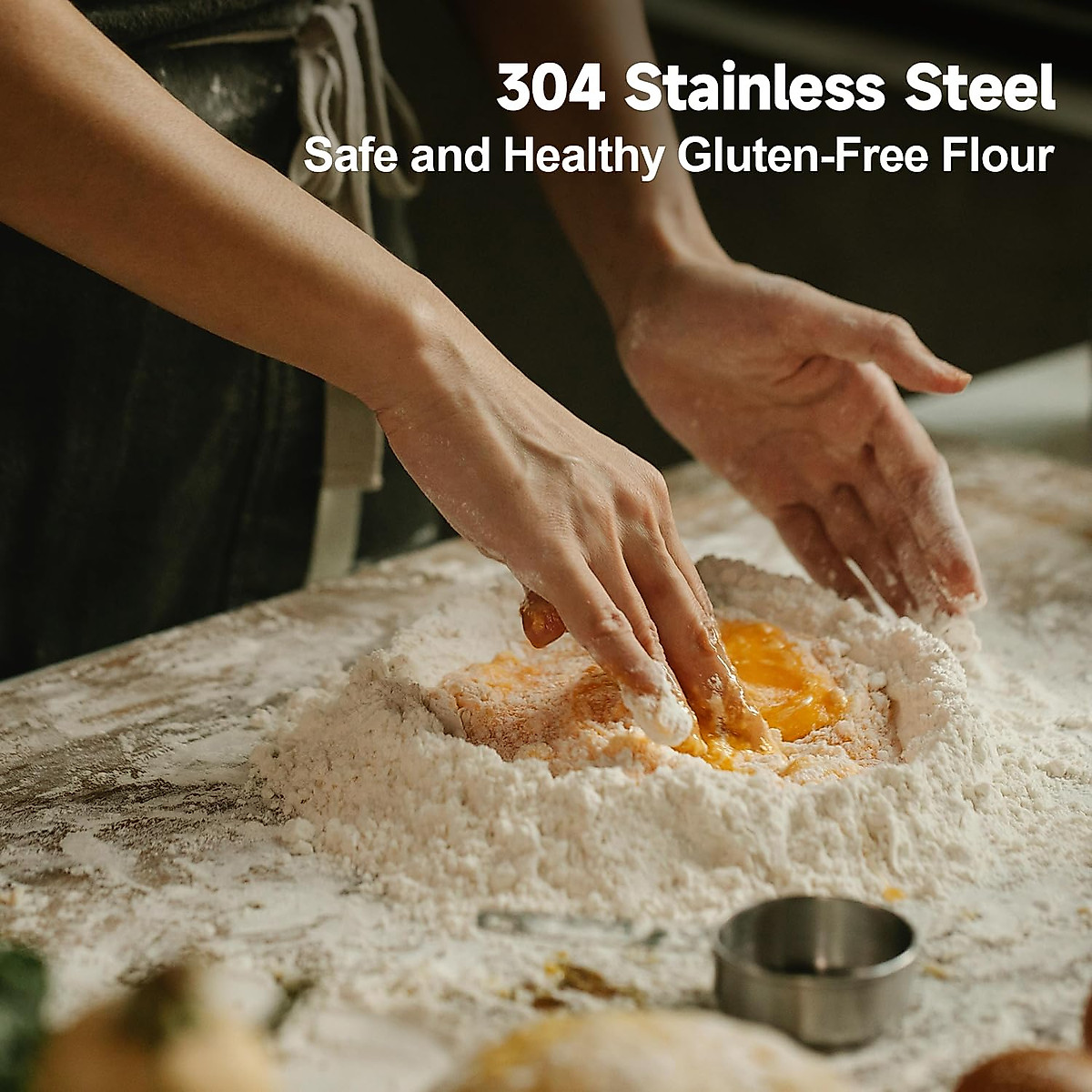 Goldtouch 150g Grain Mill Grinder 1500W Electric Stainless Steel Grain Grinder High-Speed Pulverizer Powder Machine for Dry Wheat, Oats, Corn, Pepper and Coffee Beans (150g Stand Type)