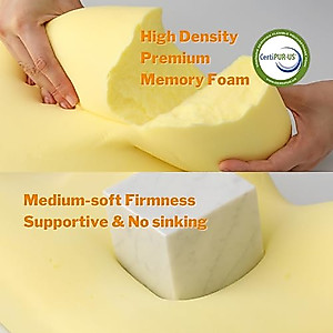 SLEEPY TOAST Neck Pillow for Sleeping fits Shoulder Perfectly, Side Sleeper Pillow with Armrest Area, Memory Foam Pillows for Neck and Shoulder Pain Relief, Cooling Pillow Cases (Purple)