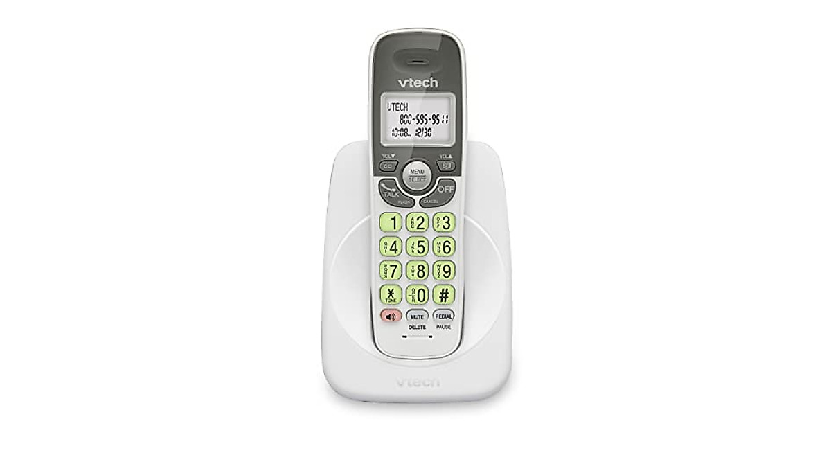 VTech VG101 Cordless Phone - Clear Sound, 1000ft Range & Backlit Display