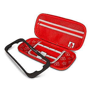 A Power Protection Case For Nintendo Switch or Nintendo Switch Lite - Mario Red/White, Protective Case, Gaming Case, Console Case (Nintendo Switch)
