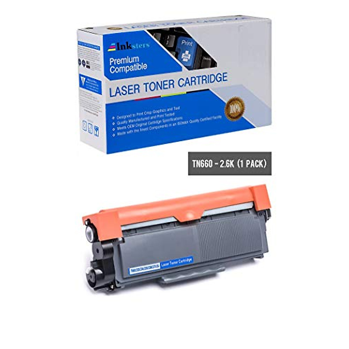Inksters Compatible Toner Cartridge Replacement for Brother TN630/660 Black - Compatible with HL L2300D L2320D L2340DW L2360DW L2380DW DCP L2520DW L2540DW MFC L2700DW