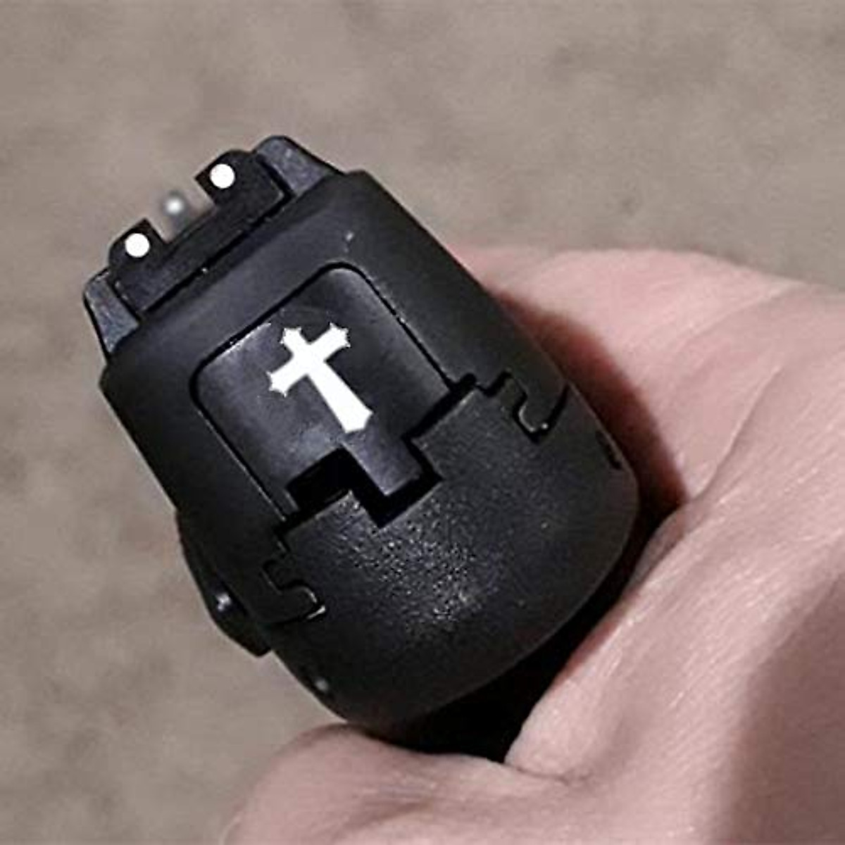 SHOOSPORT Laser Engraved Aluminum Rear Cover Slide Back Butt Plate for Taurus G2 G2C G3 G3C 9mm & Millennium PT111 G2 PT140 and P709 P740 G2S G3S, Cross