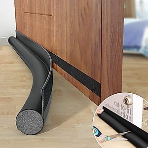 AOKON Under Door Draft Stopper 36 Inch Weather Stripping Door Seal - Seal Gap, Reduce Noise, Cold Air, Dust, Smoke, Wind/Breeze - Easy Installation - Good for Sensitive Skin