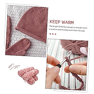 COHEALI 4pcs Colorful Gold Velvet Yarn Wool Yarn Knit Sweater Scarf Crocheting Supplies Crochet Thread Sewing DIY Wool Yarn Crochet Cotton Yarn Chenille Colorful Gold Velvet Pink Self Made