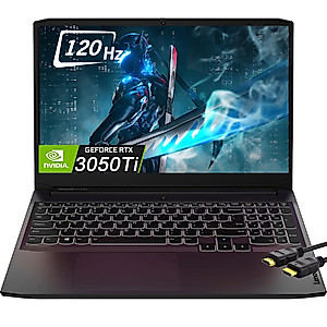 Lenovo Gaming Laptop Ideapad 3, 15.6" 120Hz FHD Display, NVIDIA GeForce RTX 3050 Ti 4GB GDDR6, 6-Core AMD Ryzen 5 5600H (Beats i7-10750H), Backlit KB, Wireless-AX, Windows 11 Home(32GB|1TB SSD)
