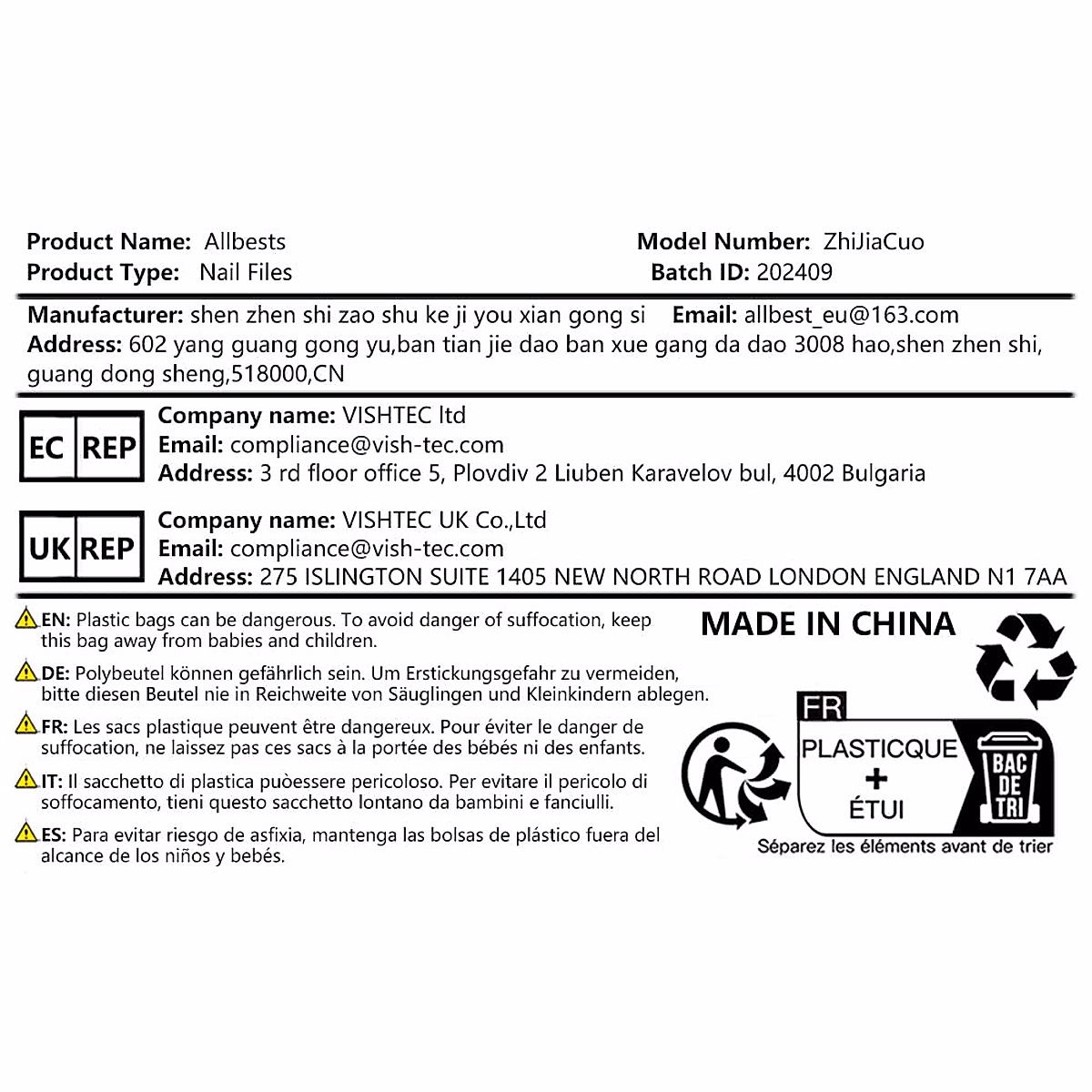 25 Pack Double Sided Emery Boards 100/180 Professional Nail File for Home and Salon Use