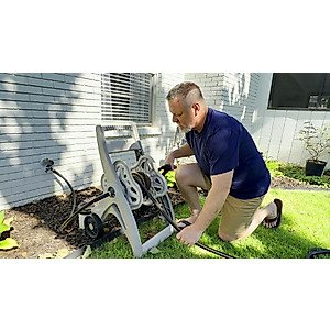 Atlantic Heavy Duty Garden Hose 1 ft x 5/8 Inch Black Color, Short Connection Leader Hose with Solid Brass Connectors (1 Foot)