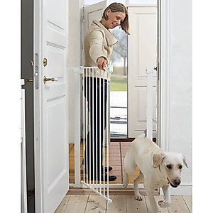 BabyDan Scandinavian Pet Design Pressure Gate Extra Tall 41" - White