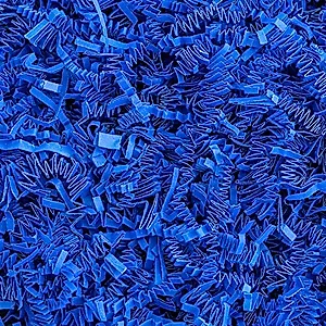 MagicWater Supply Crinkle Cut Paper Shred Filler (2 oz) for Gift Wrapping & Basket Filling - Sky Blue