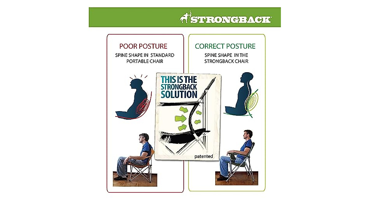 STRONGBACK Low Gravity Beach Chair - Comfort & Support