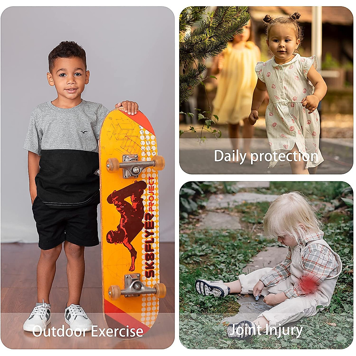 EULANT Kids Elbow Pads, Soft and Breathable SBR Elbow Protective Pads, Adult Neoprene Elbow Support for Cycling Wrestling Volleyball Basketball, Black S