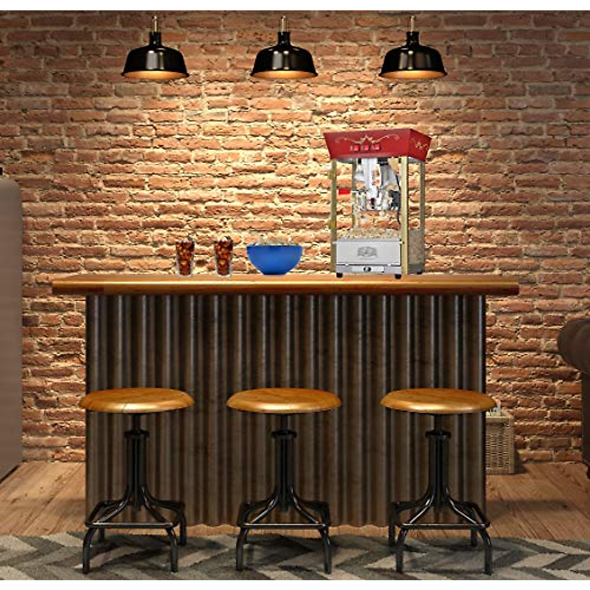 Great Northern Popcorn Red Matinee Movie Theater Style 8 oz. Ounce Antique Popcorn Machine