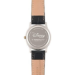 Disney Mickey Mouse Adult Classic Cardiff Articulating Hands Analog Quartz Leather Strap Watch