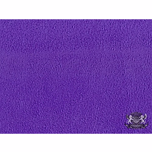 Fleece Blanket Solid Fabric Sold by The Yard (Purple)