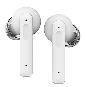 T-Sound Wireless Elite Noise Cancelling Earbuds, 5.5H Listening Time, Bluetooth 5.0 Touch Control Headset, White (TS02311)