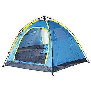 AyfeS Tent for Camping Camping Tent 4 with 2 Doors 2 Windows Automatic Pop Up Waterproof Instant Tent for Outdoor Hiking Large Space for Picnic Outdoors