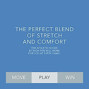 High Five Athletic Sock S Columbia Blue