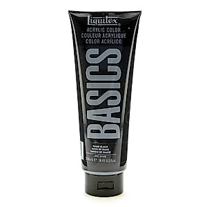 Liquitex BASICS Acrylic Paint, 250ml (8.5-oz) Tube, Mars Black
