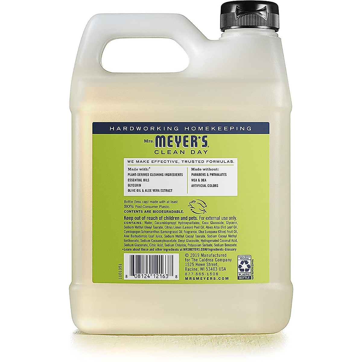 MRS. MEYER'S CLEAN DAY Liquid Hand Soap Refill Scent Variety Pack (Lemon Verbena + Lavender)