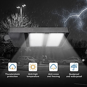 LED Parking Lot Lights 200w - Direct Wiring AC 100-277V LED Shoebox Pole Light - 26000lm 5000K Daylight Street Lighting - IP65 Waterproof Outdoor Large Area Lighting ETL DLC Listed