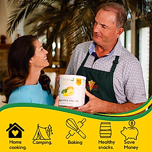 Ready Harvest Freeze Dried Pineapples Whole Foods for Emergency Food Storage, Camping Supplies, and Survival Kits | Sealed Fresh in #10 Can | 30 Year Shelf Life | 1 Can