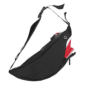 ITODA Shark Sling Bag Shoulder Chest Crossbody Backpack Outdoor Travel Casual Daypack for Gym, Hiking, Running, Cycling, Camping