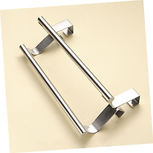 Amosfun 2pcs Towel Organizer Holder Stainless Steel Towel Stand Towel Storage Holder Stainless Steel Towel Hanger Door Towel Hanger Towels Mutifunctional Storage Holder Towel Rail Cupboard