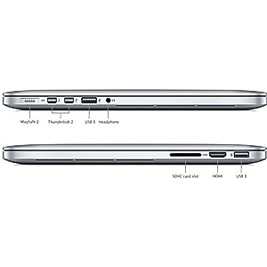 Mid 2015 Apple MacBook Pro with 2.5GHz Intel Core i7-4870HQ (15 inches, 16GB RAM, 512GB SSD) Silver (Renewed)