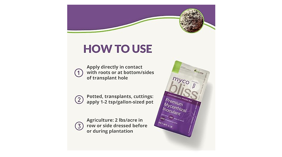 Myco Bliss Powder - 5 Strain Mycorrhizal Inoculant for Healthy Plants