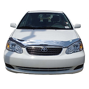 Auto Ventshade [AVS] Hood Shield Carflector | Low Profile, Smoke Color | 20554 | Fits 2003 - 2008 Toyota Corolla