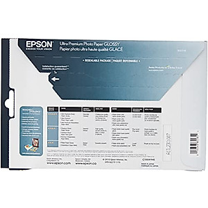 Epson Ultra Premium Photo Paper GLOSSY (5x7 Inches, 20 Sheets) (S041945)