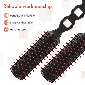 60 Pcs Bulk Hair Brushes for Homeless Disposable Hair Brushes Anti Static Bristles Brush for Shelter Hotel Nursing Home Charity Church 7.5 x 1.4 Inch