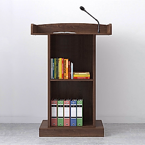 MObyat Lectern Podium Stand,Lectern Podium Stand,Stand-up Lectern Commercial Furniture Stand-Up Floor Teacher Speaker Lecture Classroom Presentation Stand/A/60x42x120cm