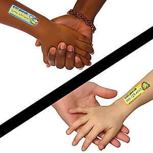 Mermaid 6pk SafetyTat Child ID Tattoos includes skin prep wipes and tattoo marking pen