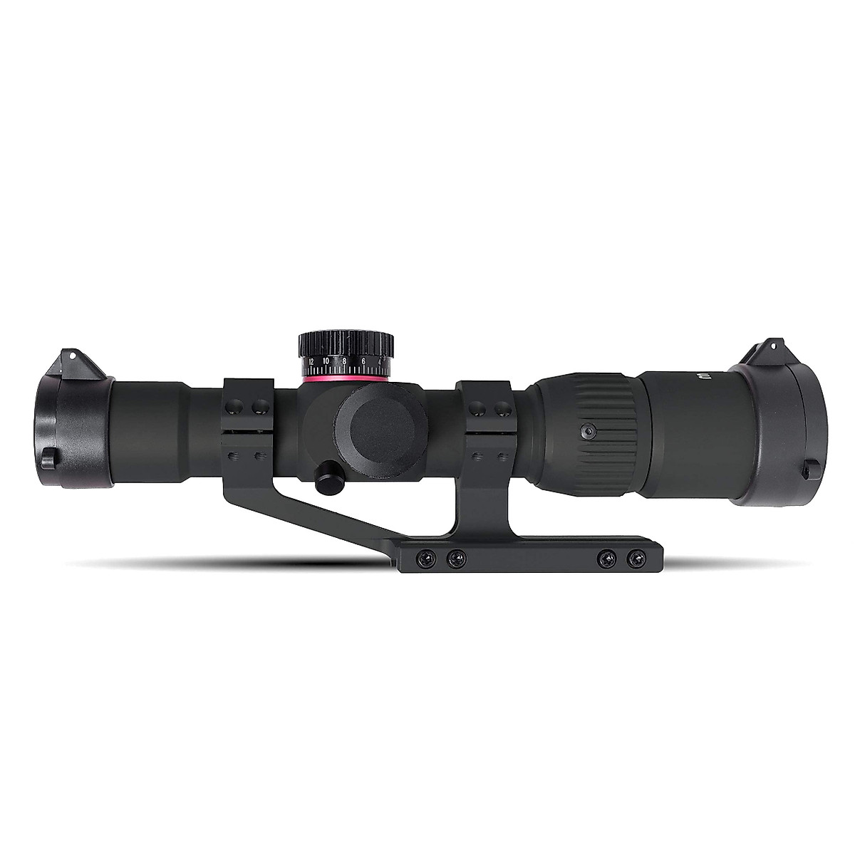 Monstrum G2 1-4x24 First Focal Plane FFP Rifle Scope | ZR305 H-Series Offset Scope Mount | Bundle